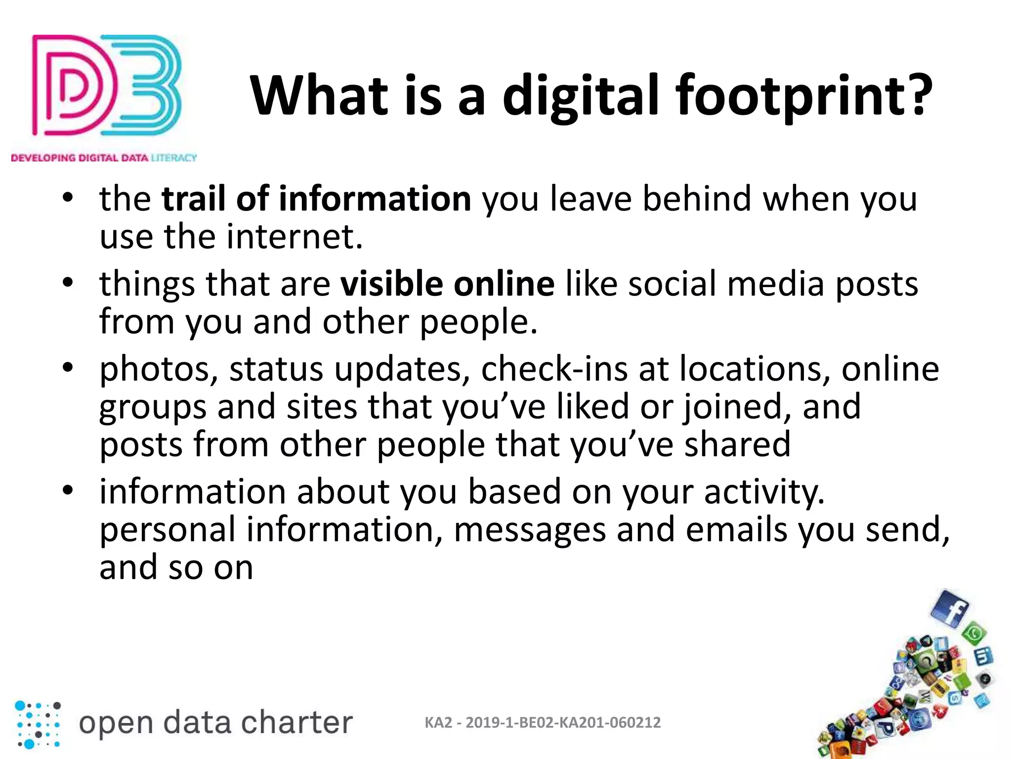 D3 Project: Digital Data Footprint | PPTX | Internet for Beginners ...