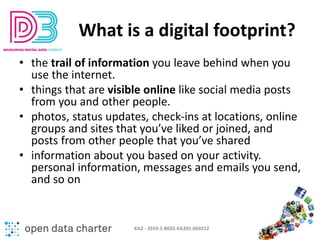 D3 Project: Digital Data Footprint | PPTX | Internet for Beginners ...