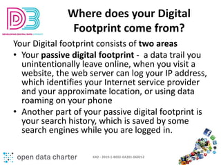 D3 Project: Digital Data Footprint | PPTX