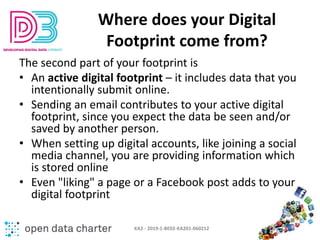 D3 Project: Digital Data Footprint | PPTX | Internet for Beginners ...