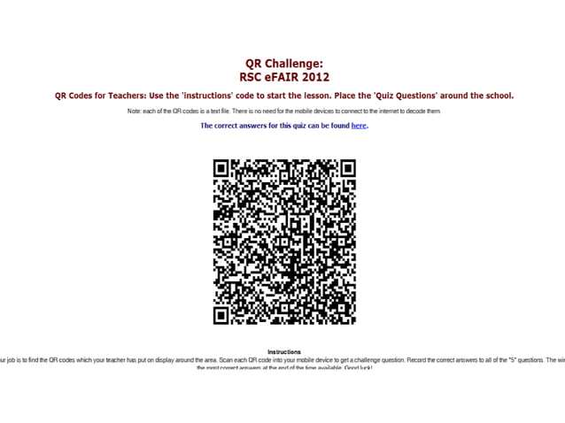 QR codes in the curriculum | PPTX