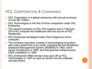 HCL TECHNOLOGIES | PPTX