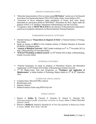 DEBAJIT RABHA CV | PDF