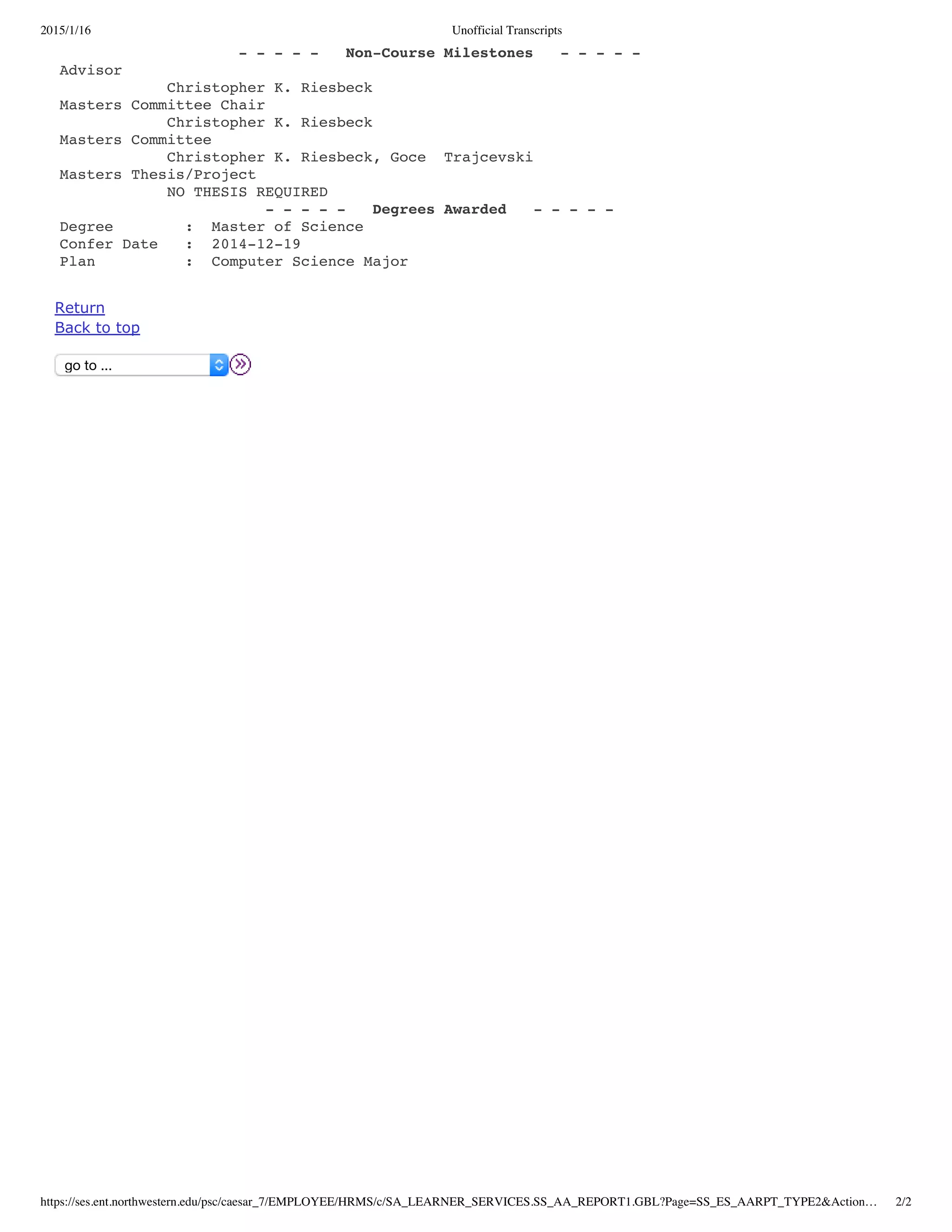 Yuchao Zhou_Transcript | PDF | Education
