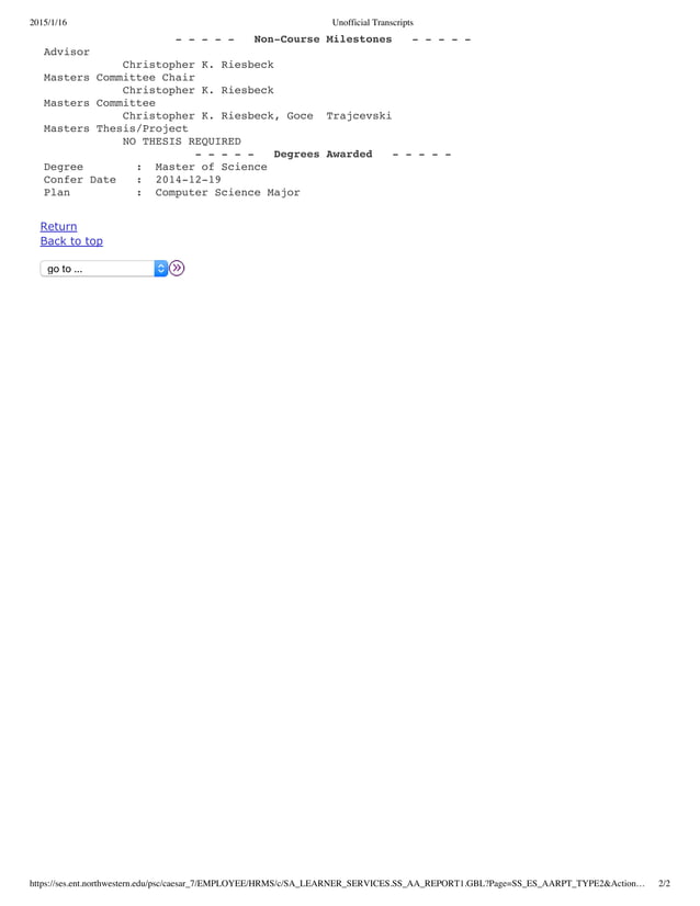 Yuchao Zhou_Transcript | PDF | Education
