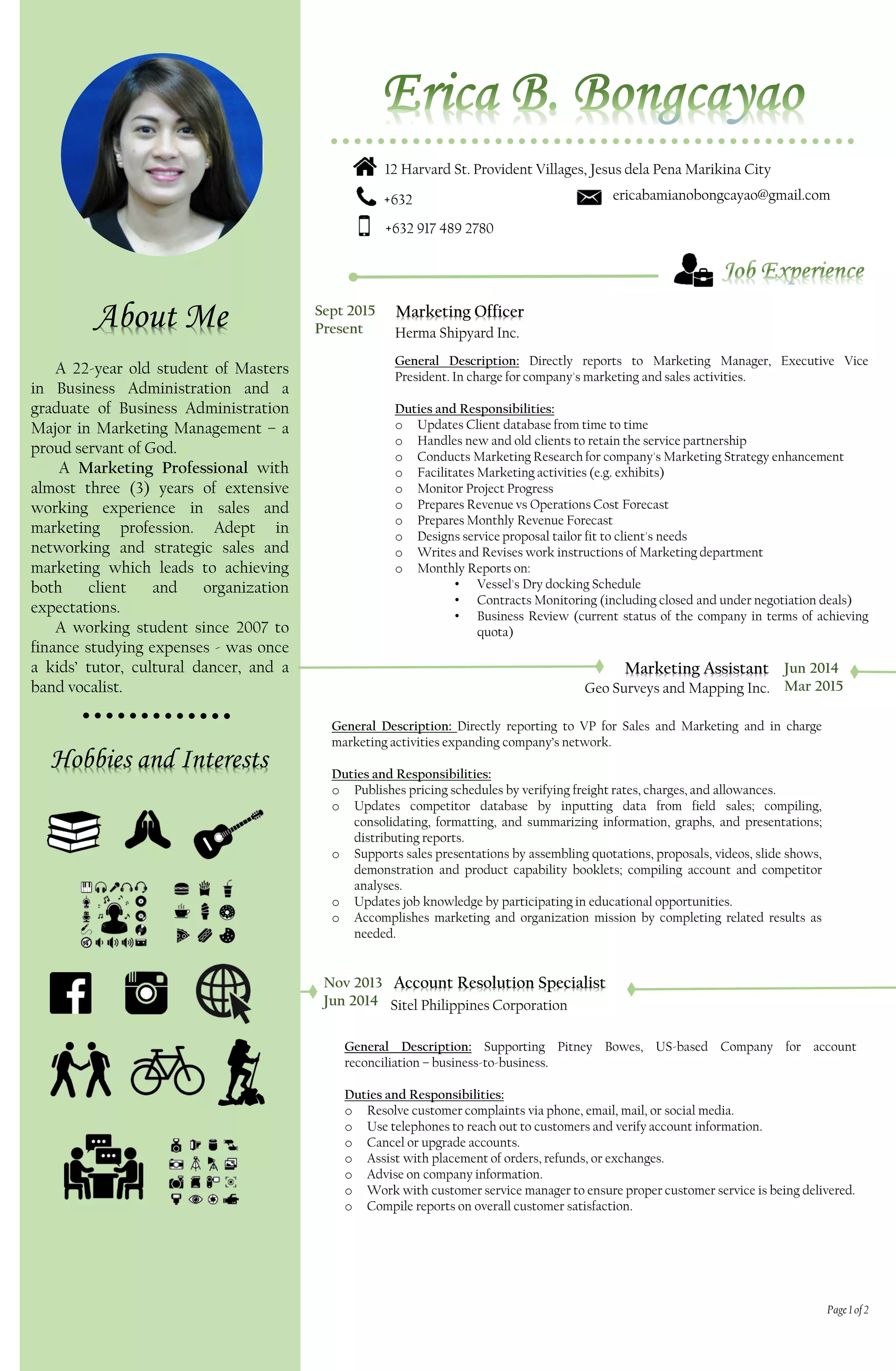Erica_Resume | PDF | Business Administration | Business