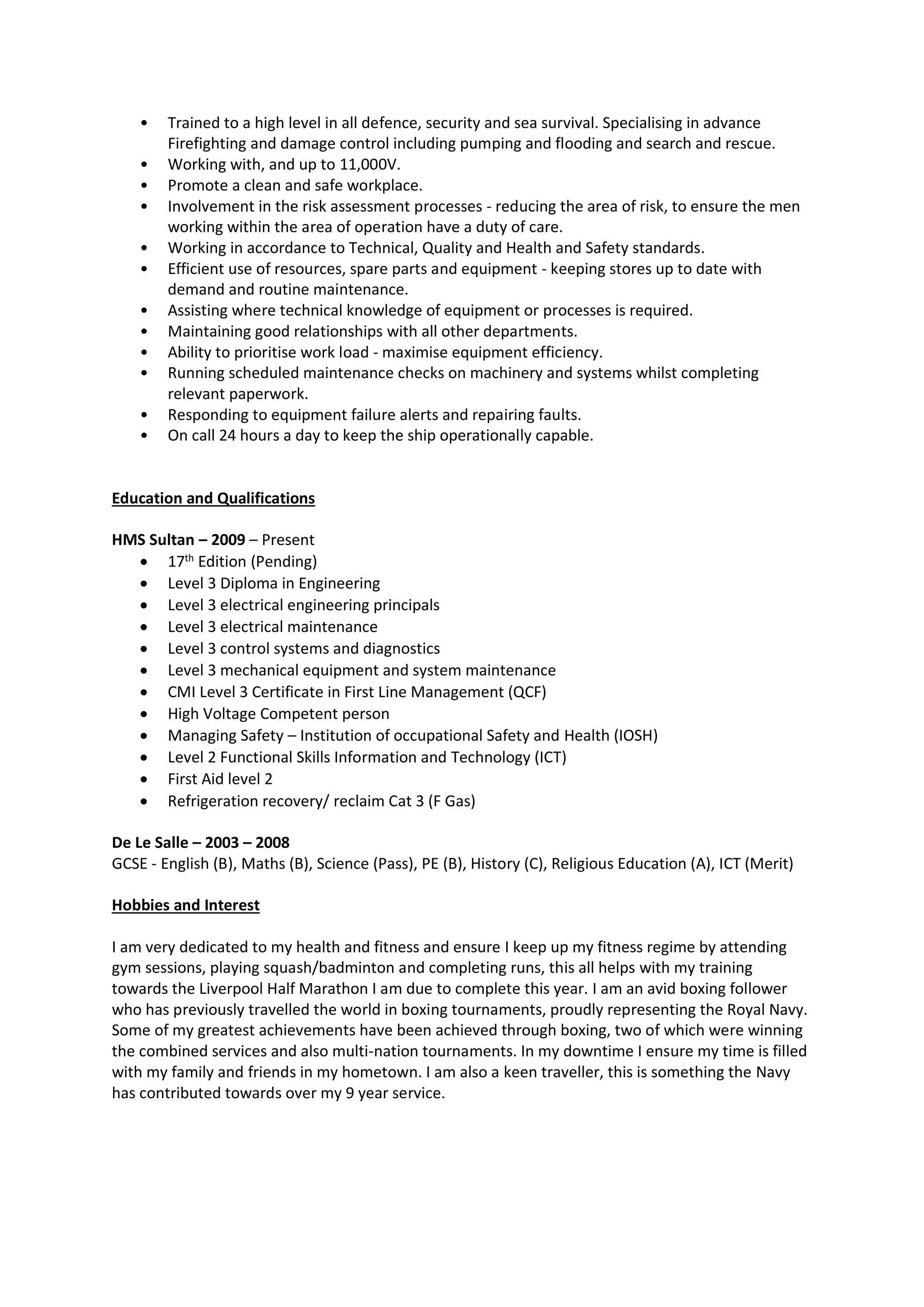 Anthony Smith CV | PDF