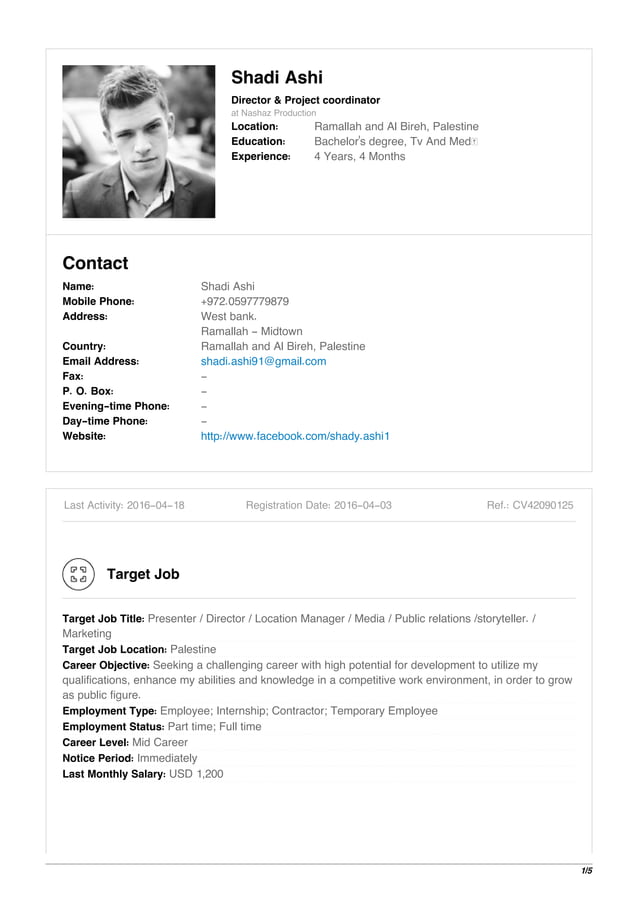 Final updated CV | PDF