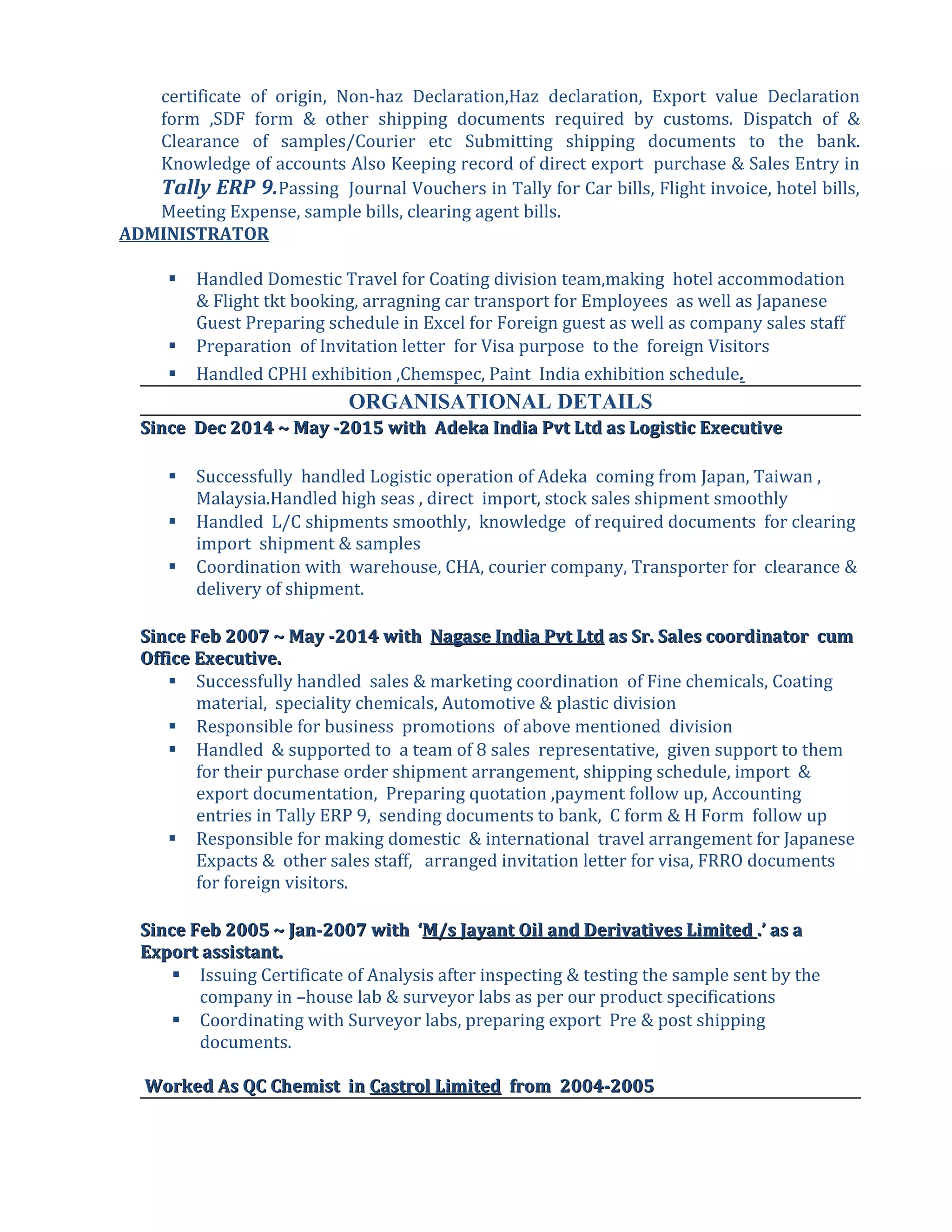 Resume- Nirmala Patil - Copy1 | DOC