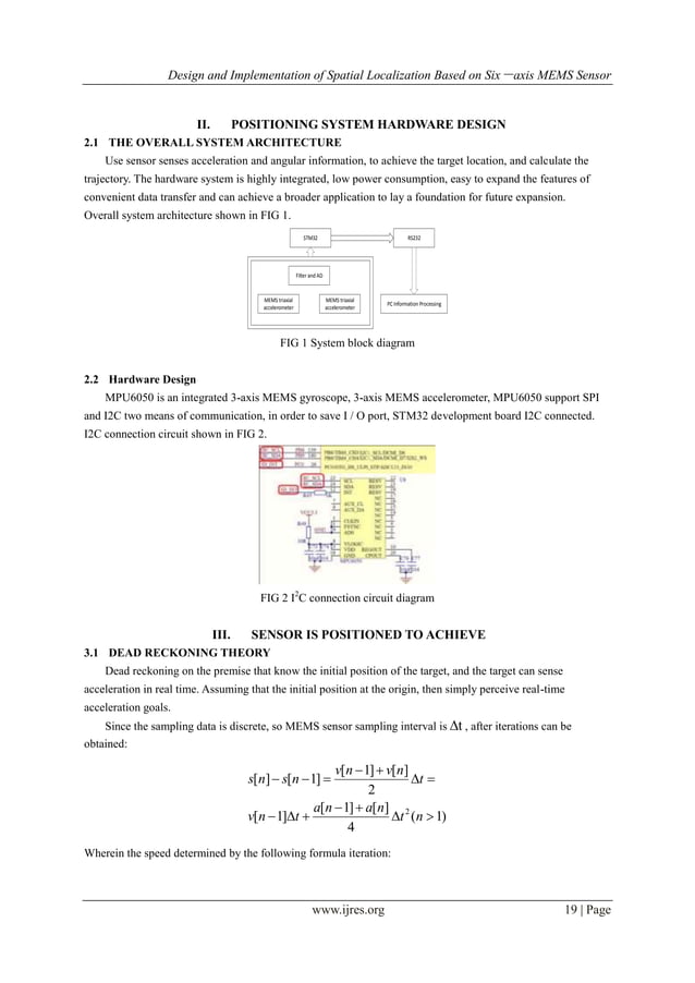 Design And Implementation Of Spatial Localization Based On Six -axis Mems Sensor Pdf
