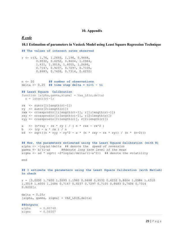 Vasicek Model Project | PDF | Stocks and Bonds | Personal Investing