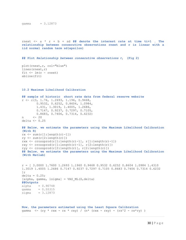 Vasicek Model Project | PDF | Stocks and Bonds | Personal Investing