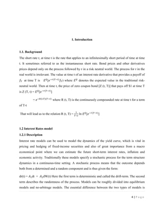 Vasicek Model Project | PDF