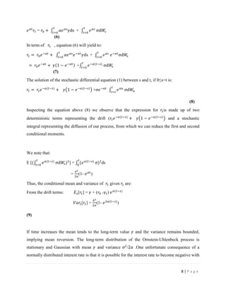 Vasicek Model Project | PDF