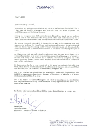 Testimonial Edward Chin | PDF