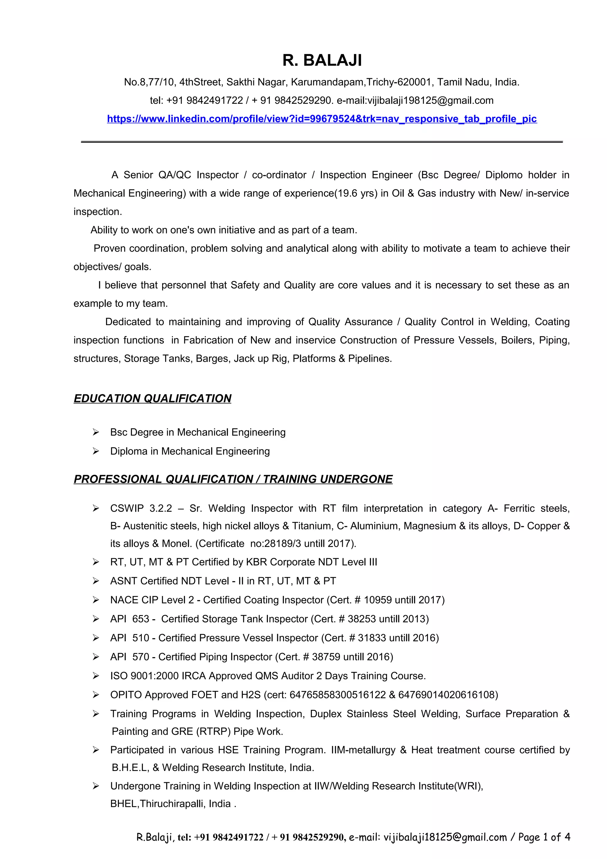 R BALAJI - JUNE 2016 | PDF