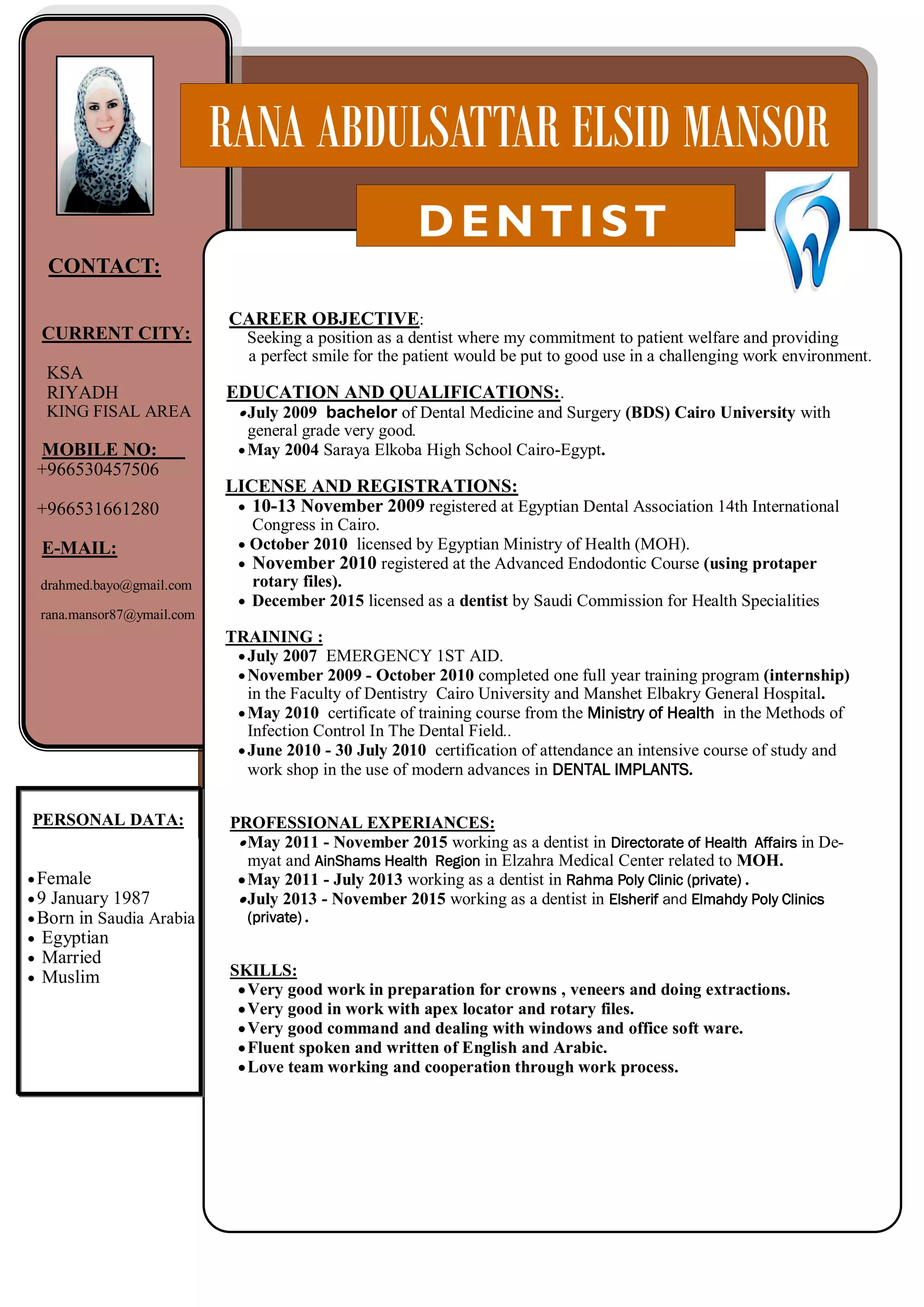 rana mansor cv pdf | PDF