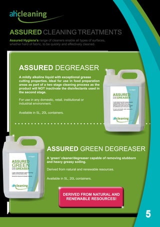 Assured-Hygiene-Brochure-LO-RES | PDF | Infectious Diseases | Diseases ...