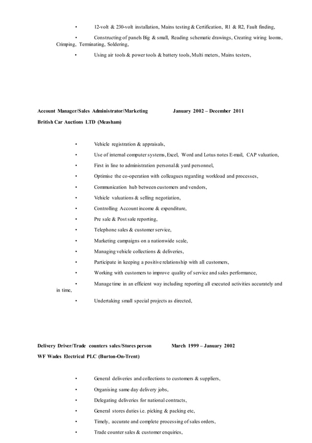 Curriculum Vitae Anthony Adams | DOCX