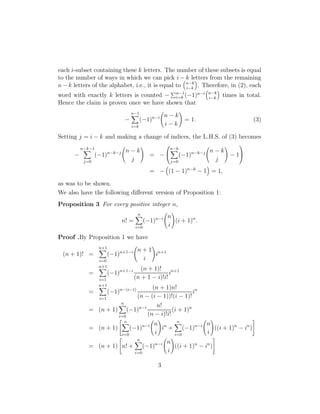 Factorials as sums | PDF