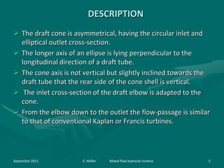 Vertical tubular hydraulic turbine | PPT | Free Download