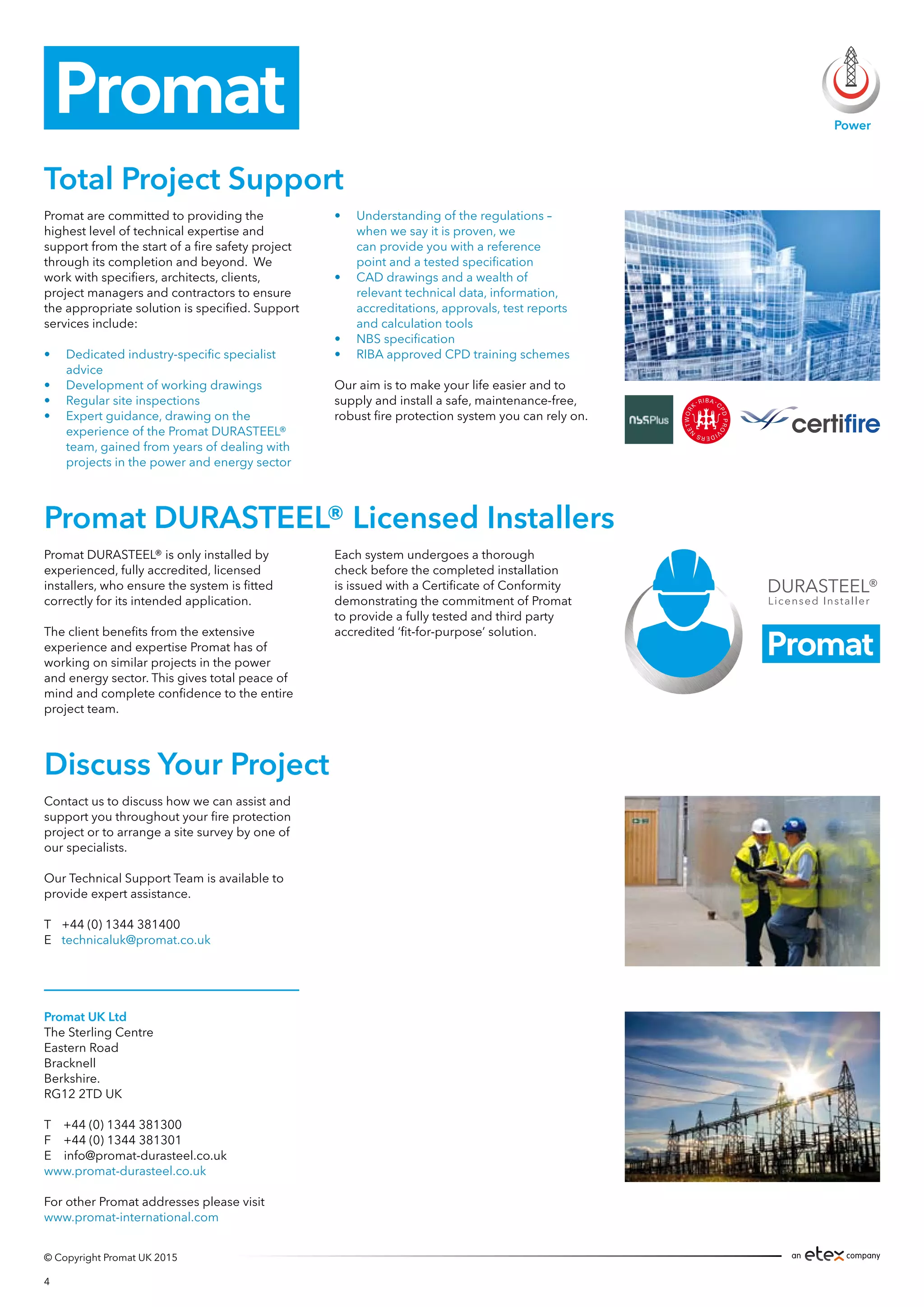 Promat DURASTEEL_Power_8_15 | PDF