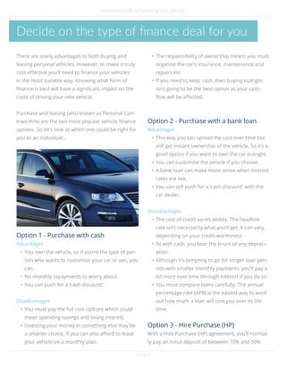 Essential Guide To Financing Your Vehicle | PDF