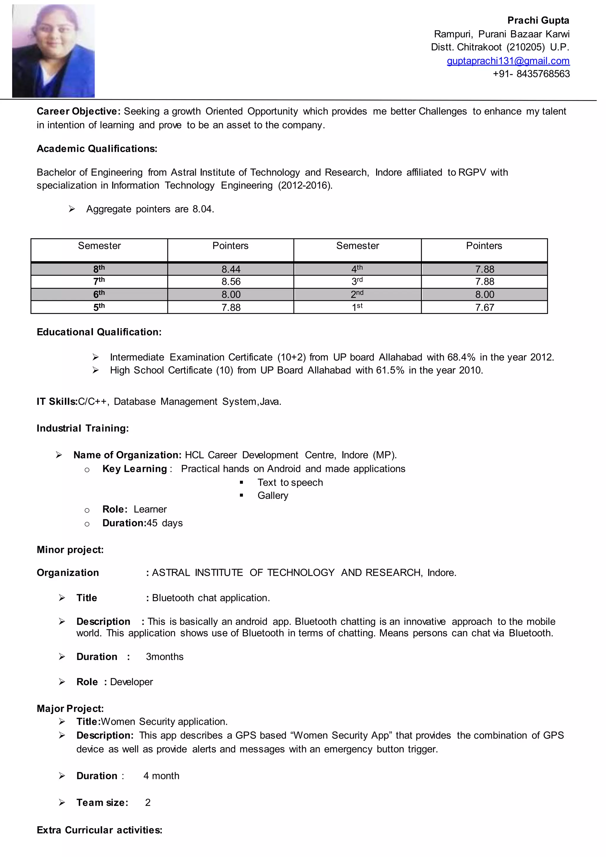 prachi updated resume | PDF