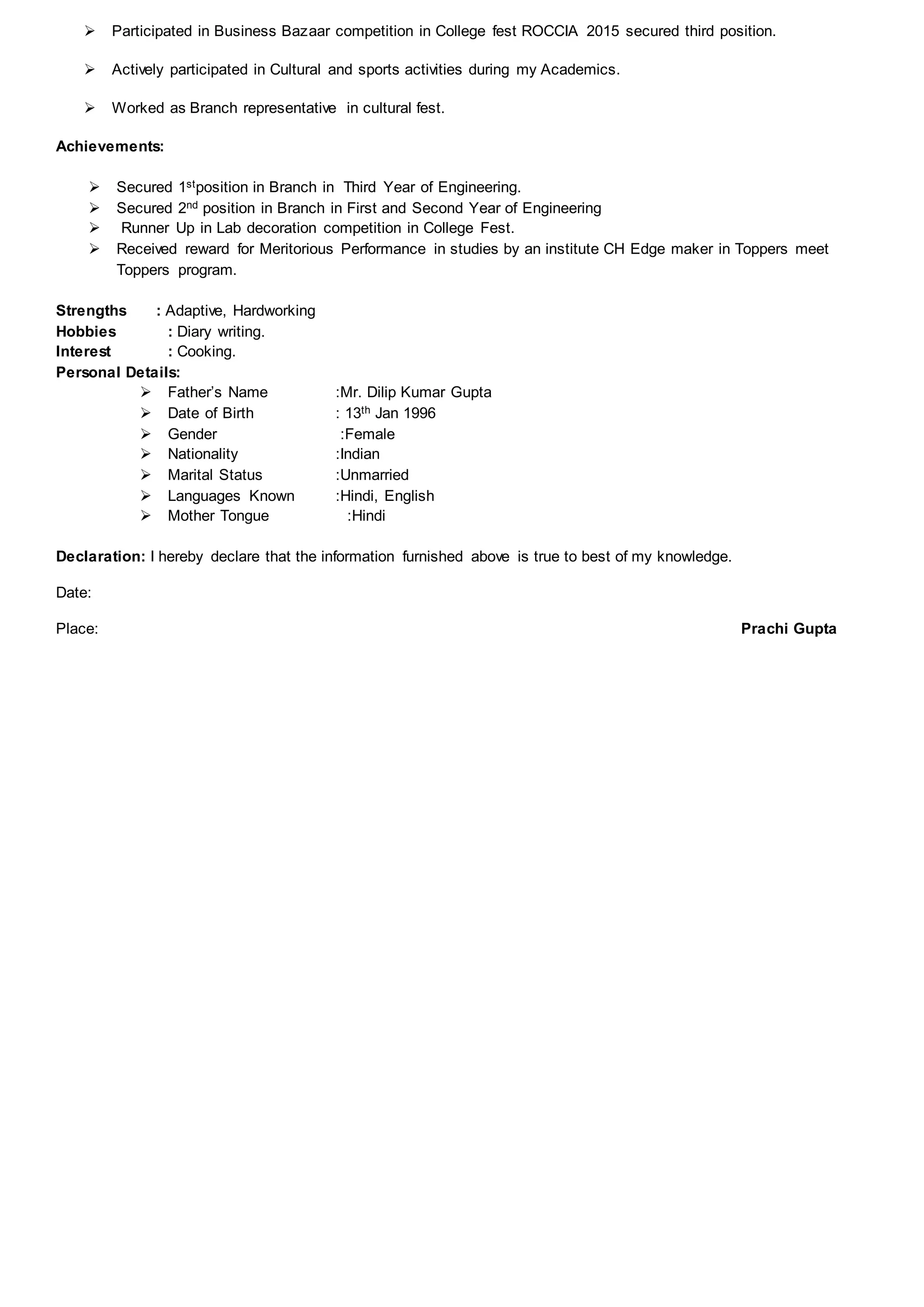 prachi updated resume | DOCX