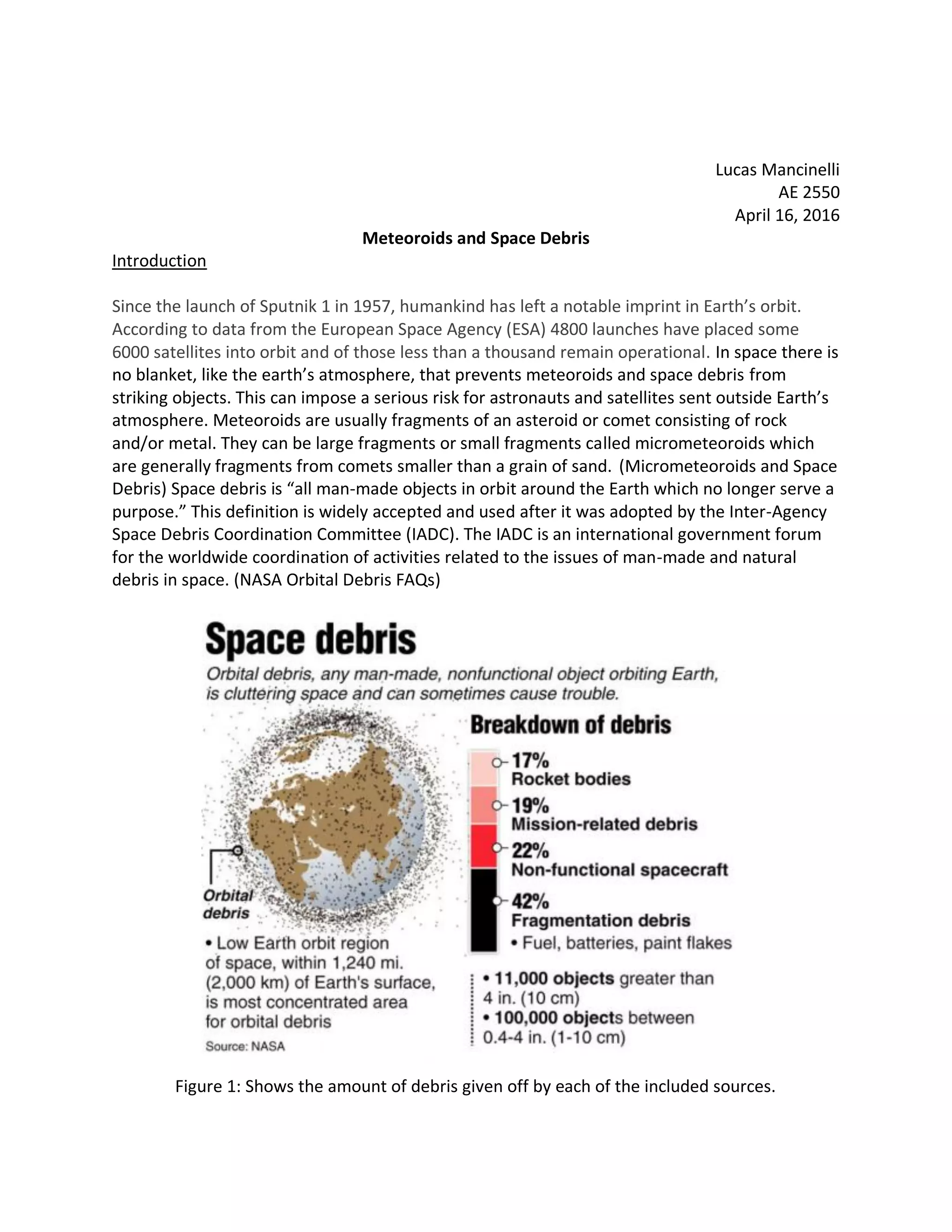 Space Debris Project | PDF