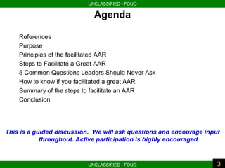 The Facilitated AAR Final Version | PPT