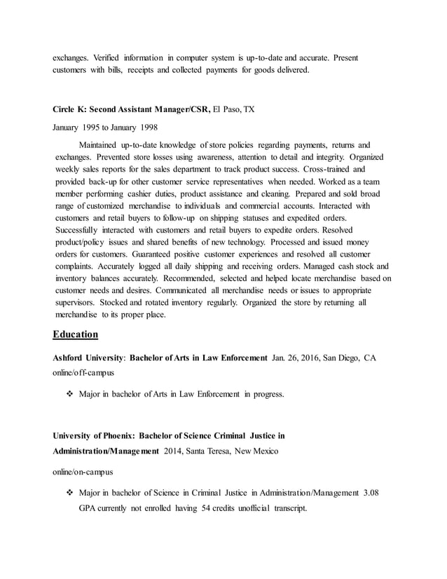 Resume of Mary | PDF