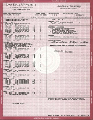 PhD Transcripts | PDF