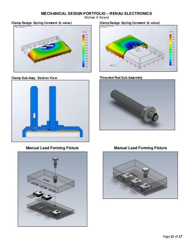 Mechanical Design Portfolio Mike Ryland Mechanical Design Portfolio Mike Ryland