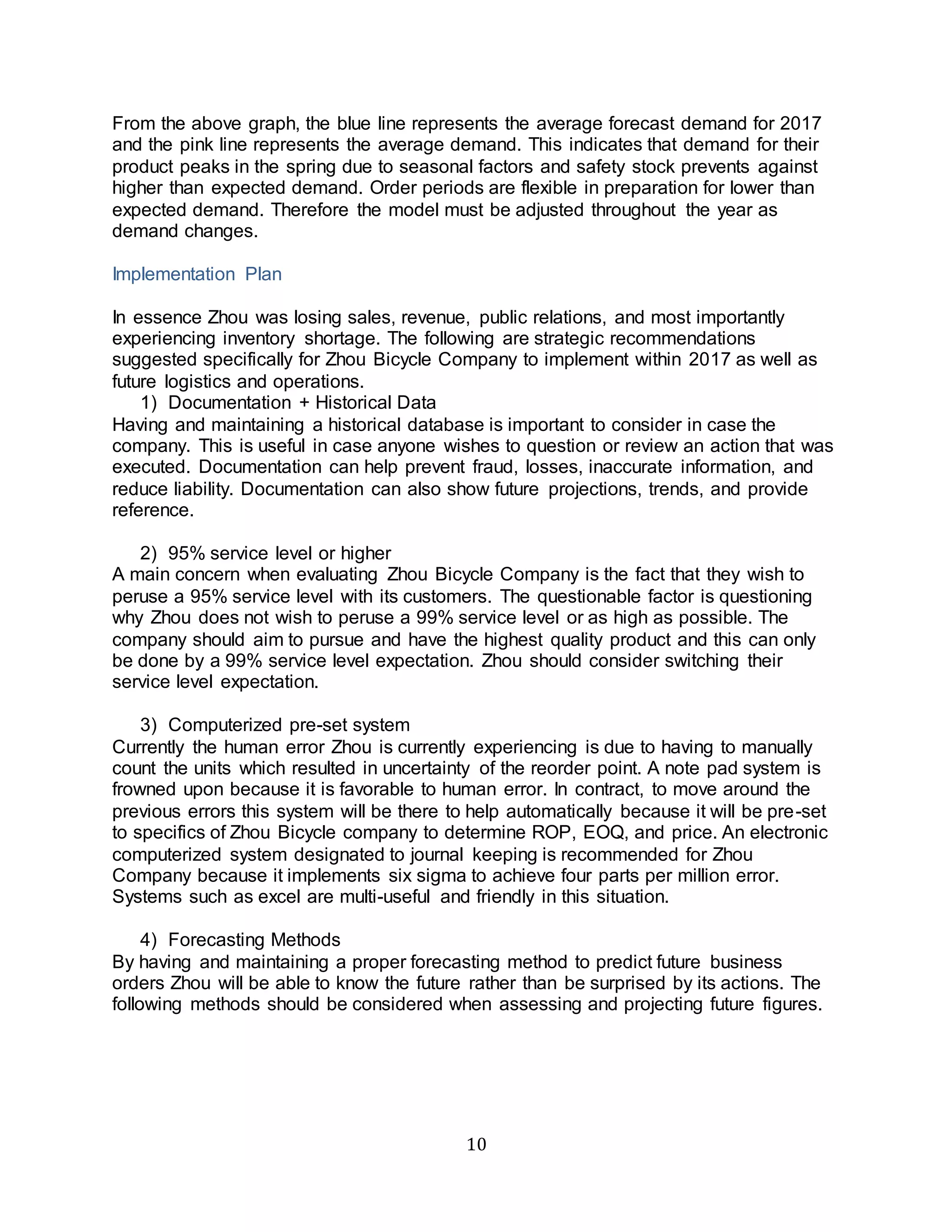 OPER Report - Zhou Bicycle Company | DOCX