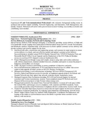 Robert Ng Resume 2016 | DOCX | Telecommunications Industry | Industries