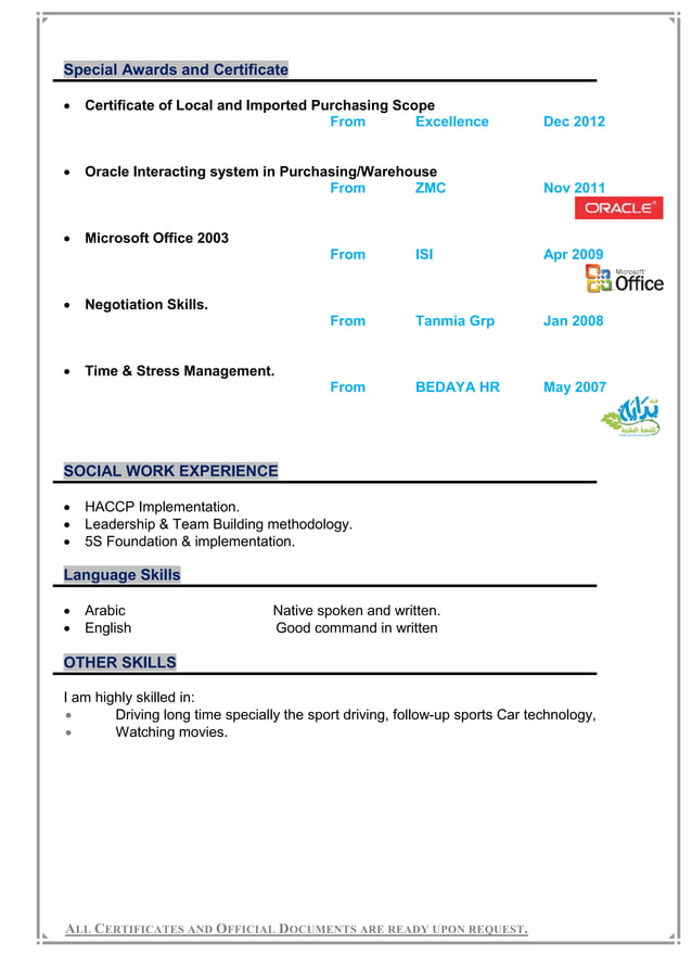 CV Khalid Salah | PDF