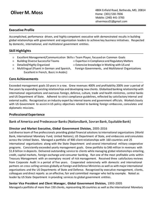 Oliver Moss CV | PDF