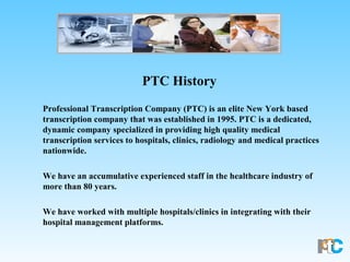 PTC Presentation September 2015 | PPT