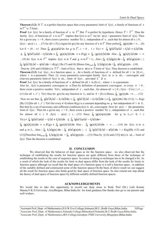 Limit in Dual Space | PDF