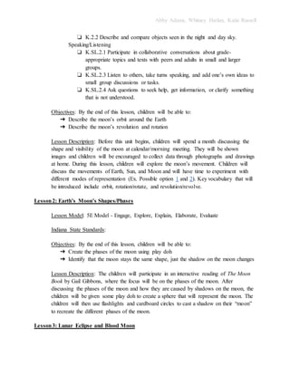 E328 Unit and Lesson | PDF