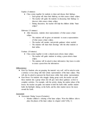 E328 Unit and Lesson | PDF