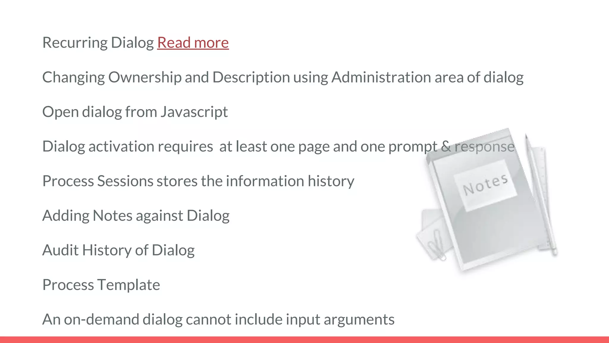D365 Dialogs Concepts & Facts | PPT