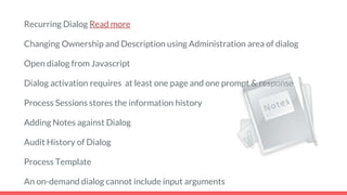 D365 Dialogs Concepts & Facts | PPT