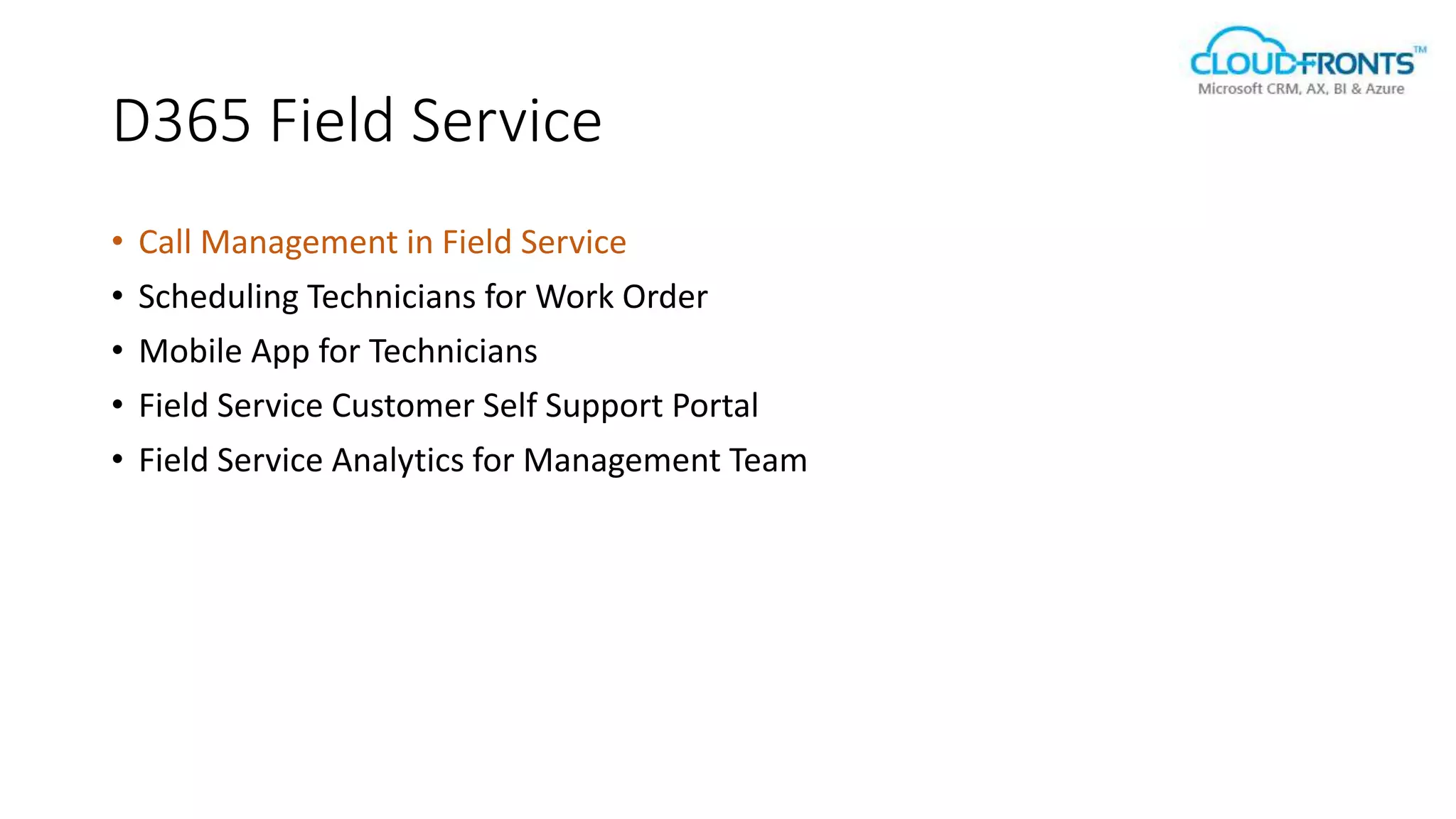 D365 Field Service | PPTX