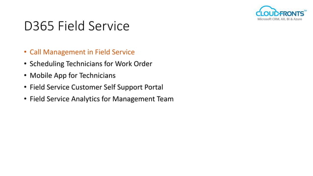 D365 Field Service | PPTX