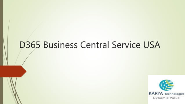 D365 finance and operations | PPTX