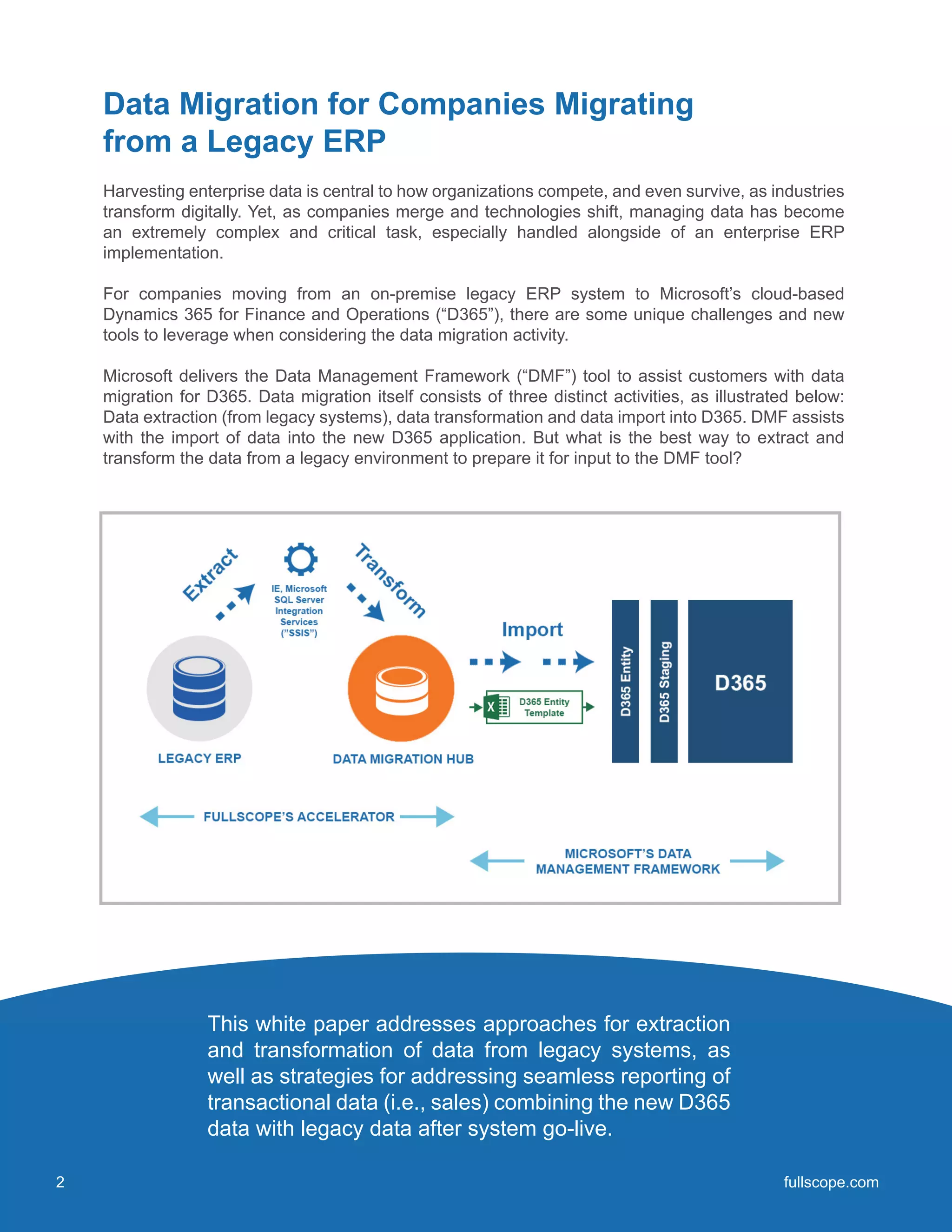 Considerations for Data Migration D365 Finance & Operations | PDF