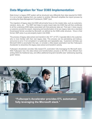 Considerations for Data Migration D365 Finance & Operations | PDF