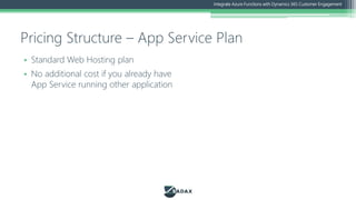 Dynamics 365 and Azure Functions scenarios | PDF